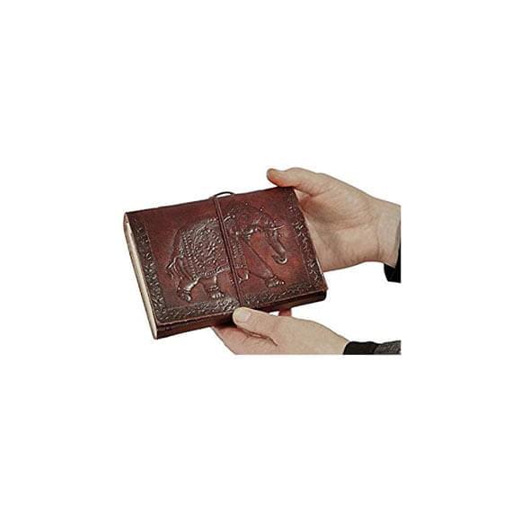 Custom Embossed Leather Journal | Elephant Printed Leather Journal
