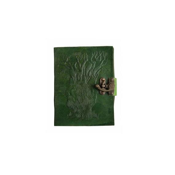 Green Leather Journal With Owl Design at $19.99