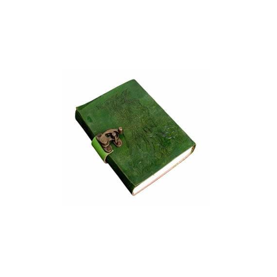 Green Leather Journal With Owl Design at $19.99